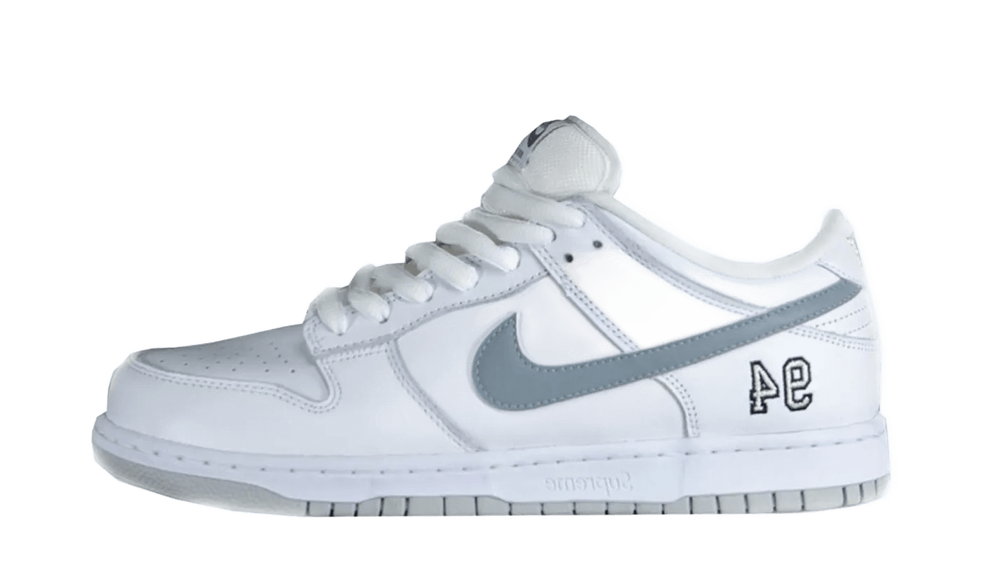 Nike SB Dunk Low Supreme 94 White Metallic Silver (HQ8487-100 ...